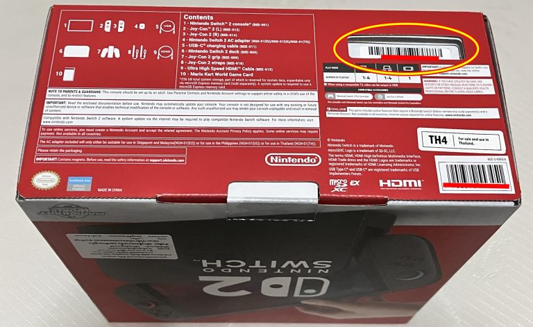 วิธีดูวิธีเช็ค serial number บนเครื่องเกม Nintendo Switch 2